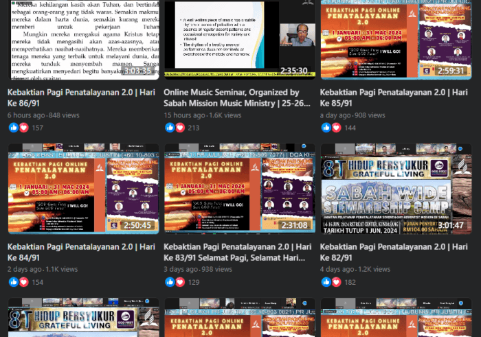 Sabah Mission Stewardship Ministries Host Statewide Online Morning ...